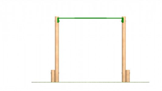 Timber Zig Zag Traverse Bars | Trim Trail