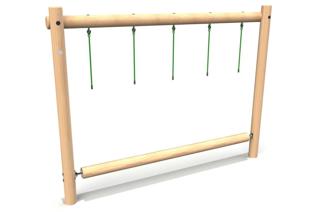 Timber Log Roll with Drop Ropes | Trim Trail