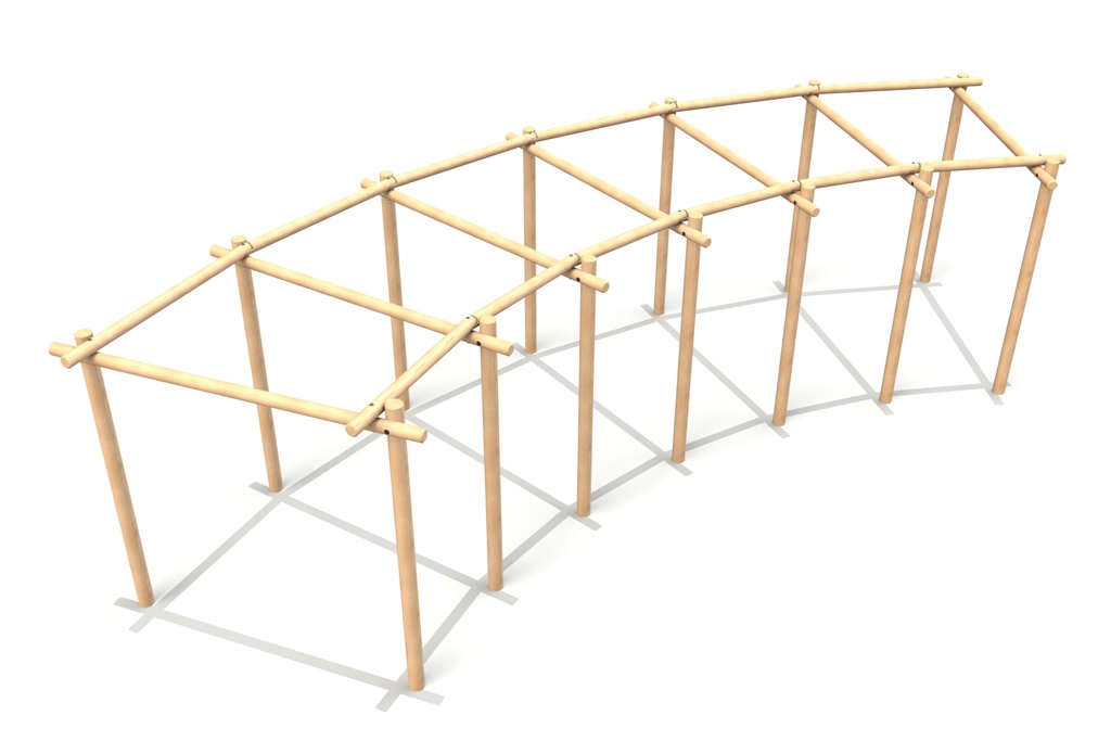 Curved Timber Pergola | Trim Trail
