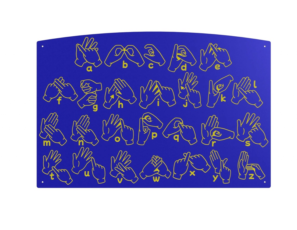 HDPE Sign Language Alphabet Play Panel | Trim Trail